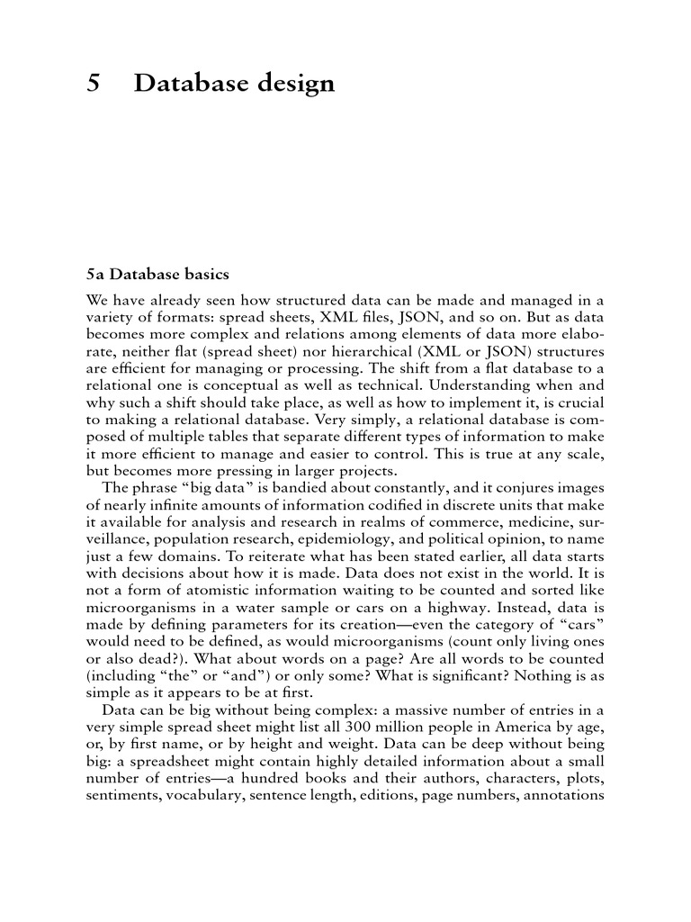 Chapter 5 Database Design | PDF