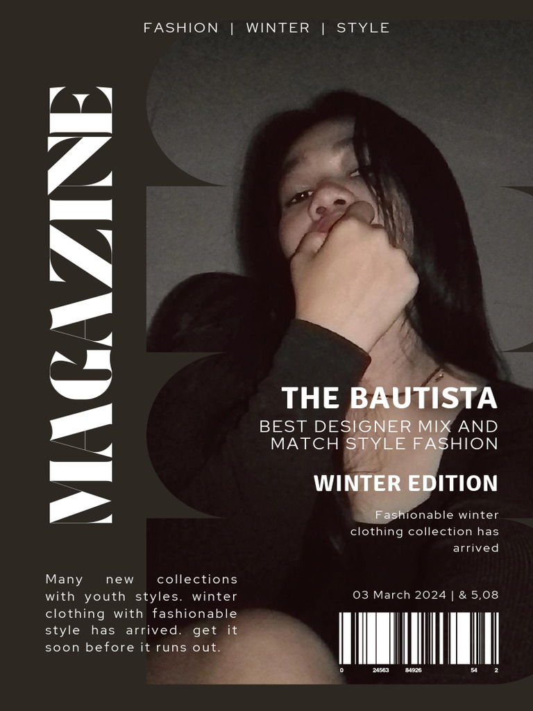 Simple Minimalist Fashion Magazine Cover | PDF