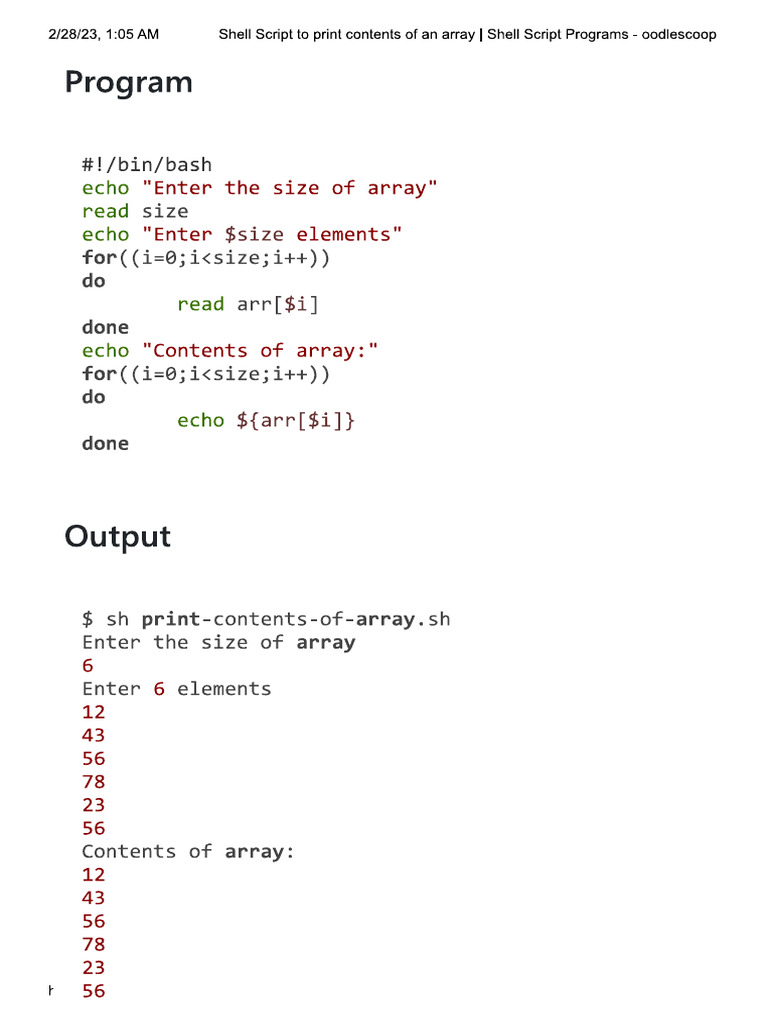 Array | PDF