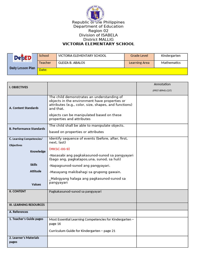 3RD QUARTER COT | PDF