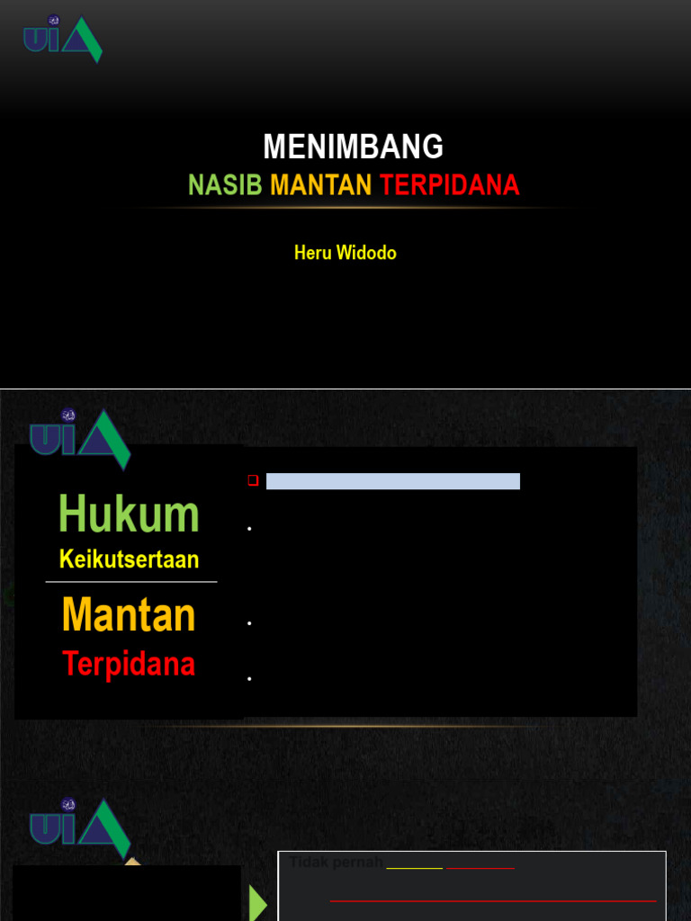 Nasib Mantan Terpidana Dr. Heru Widodo | PDF