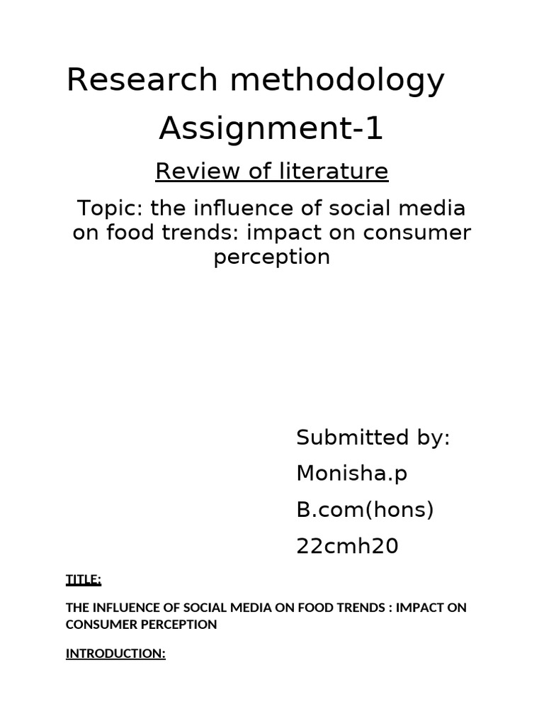 research methodology (1) | PDF