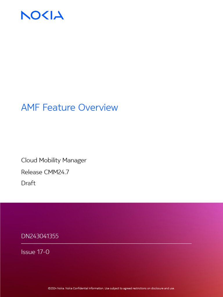 AMF Feature Overview_archive | PDF