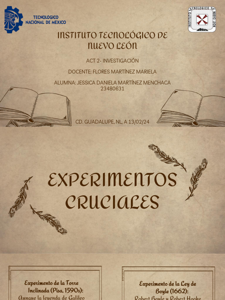 Experimentos Cruciales y Textos Clásicos | PDF | Isaac Newton | Ciencia y matemáticas