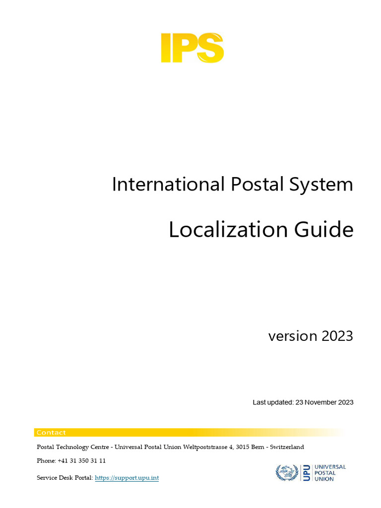 IPS 2023 Localization Guide | PDF