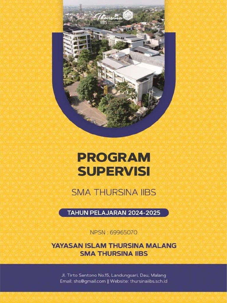 Program Supervisi 20242025 | PDF