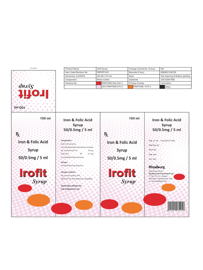 Irofit Syrup - 100ML | PDF