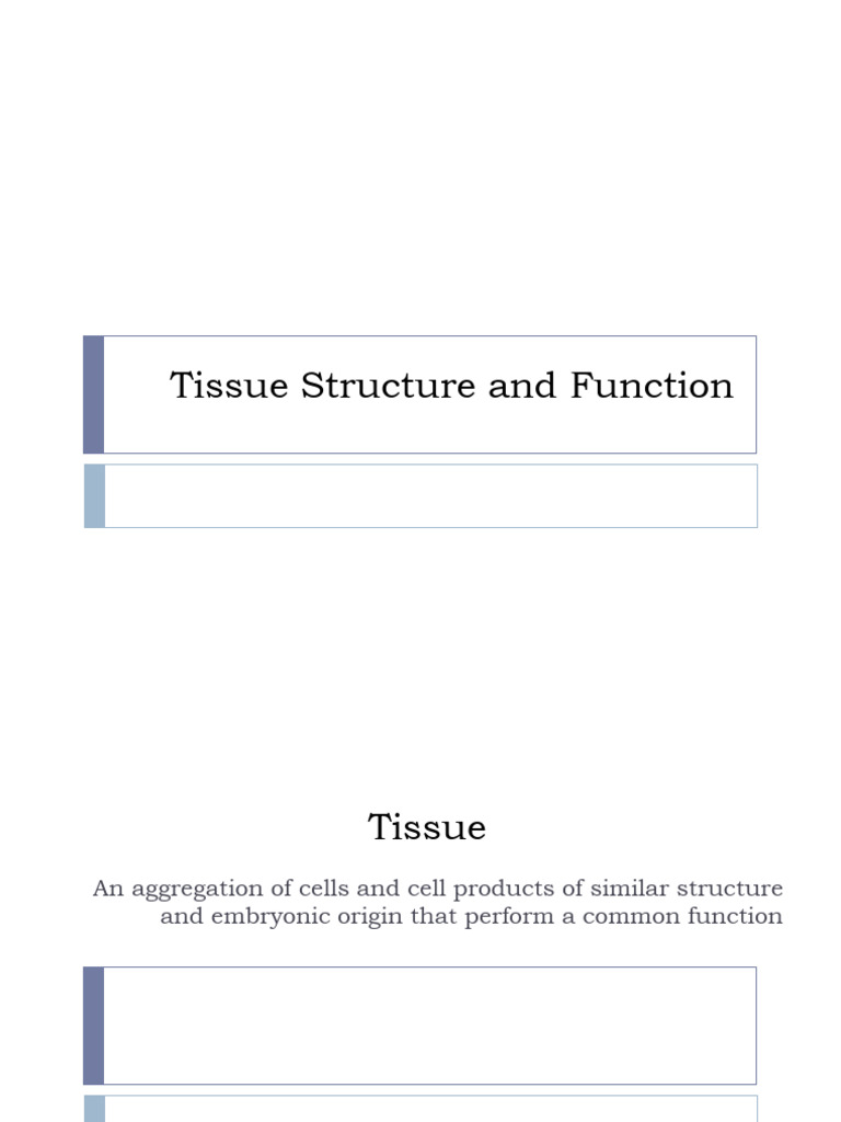 All about tissues | PDF