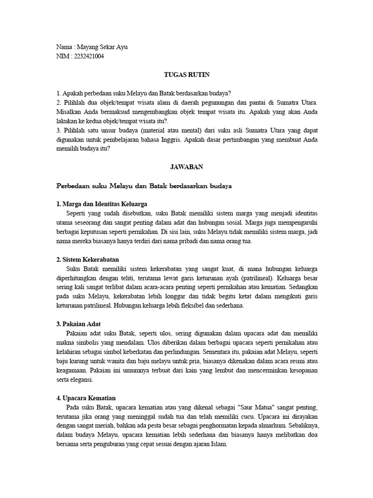 UTS Senbud Ayuma | PDF