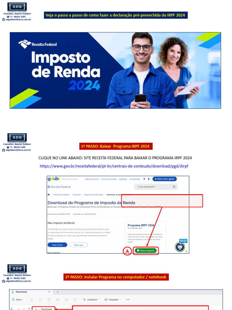 Como Fazer o IRPF 24 Pelo GOV - BR - Declaração Pré Preenchida | PDF