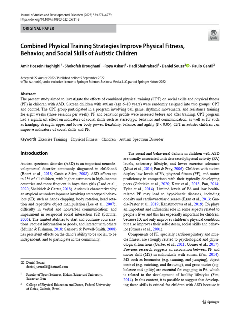 Combined Physical Training Strategies Improve Physical Fitness ...