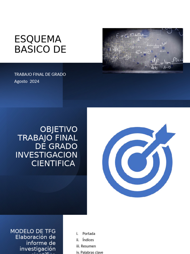 Esquema Basico de TFG Modelo Agosto 2024 | PDF