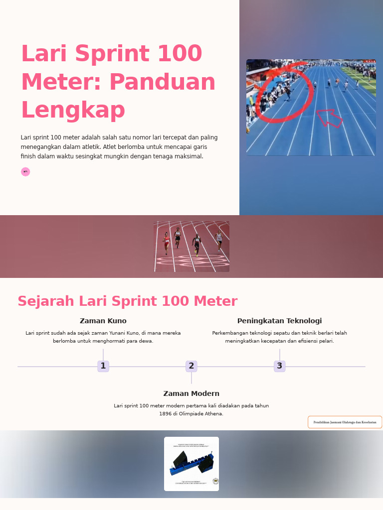 Lari Sprint 100 Meter Panduan Lengkap | PDF