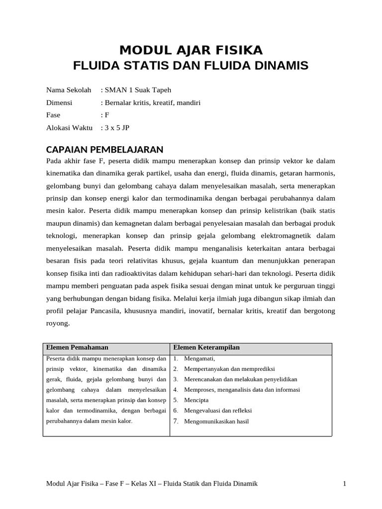 Materi 7 Fluida | PDF