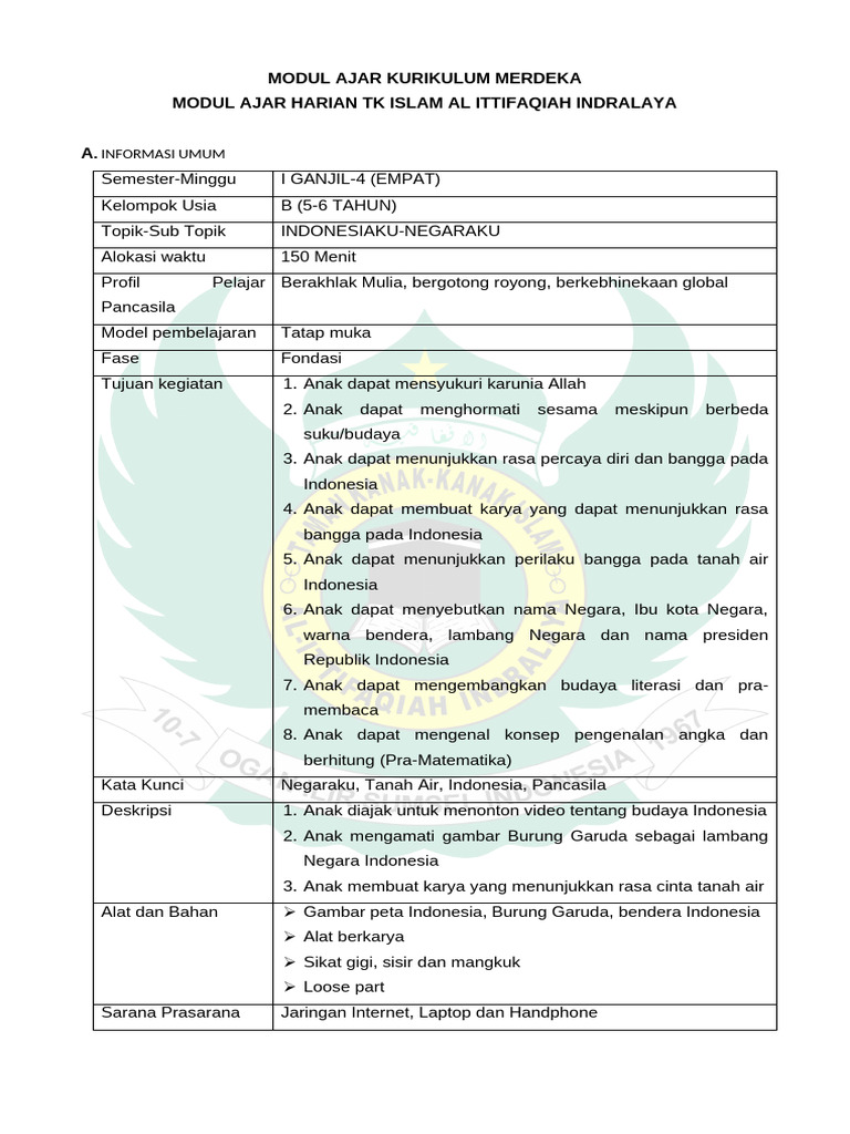 Modul Ajar Minggu Ke 4 | PDF