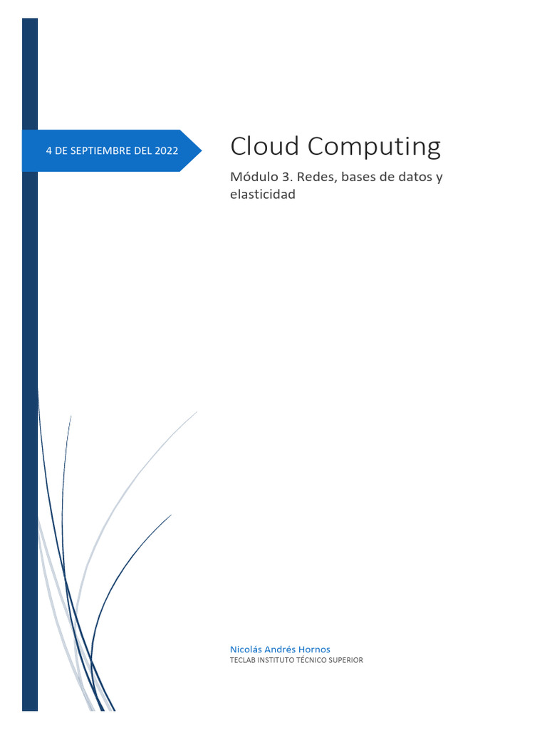 Resumen Cloud Computing - Módulo 3 PDF | PDF