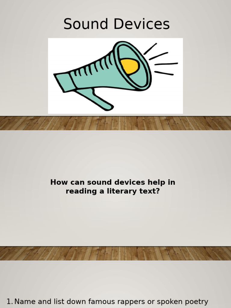 Sound Devices | PDF | Poetry | Rhyme