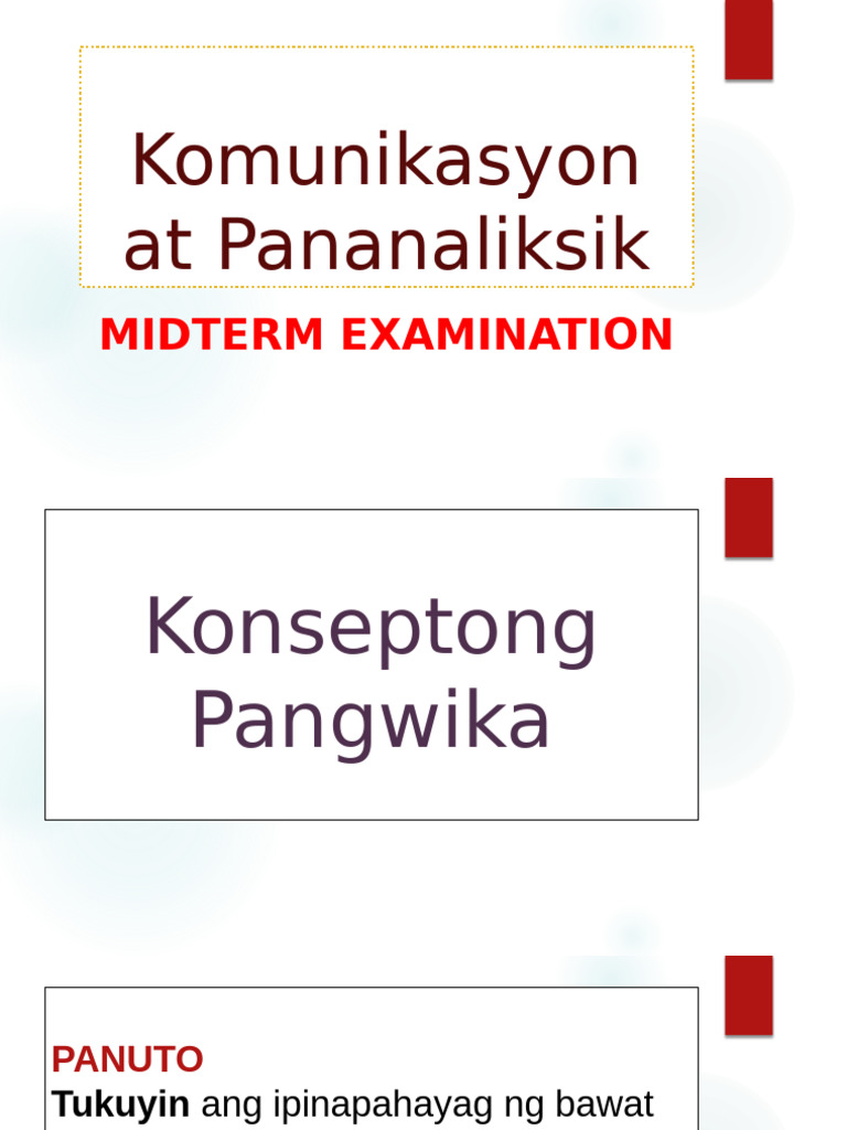 Kom Pan Midterm PPT Final Sy 22-23 | PDF