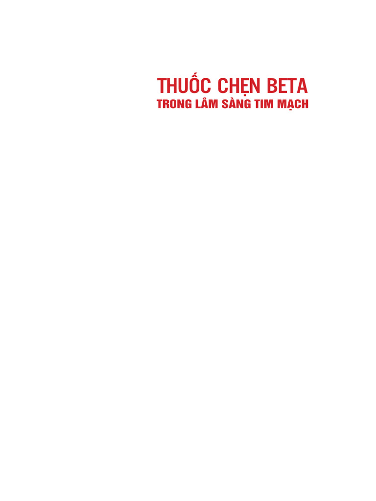 Thuốc Chẹn Beta | PDF