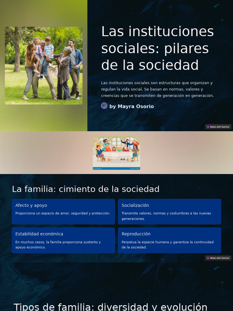 Las Instituciones Sociales Pilares de La Sociedad | PDF