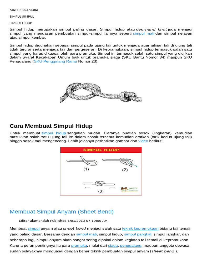 Materi Pramuka | PDF