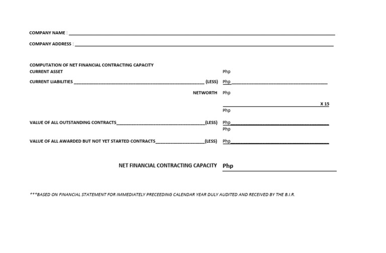Sample NFCC Form Q.C. | PDF