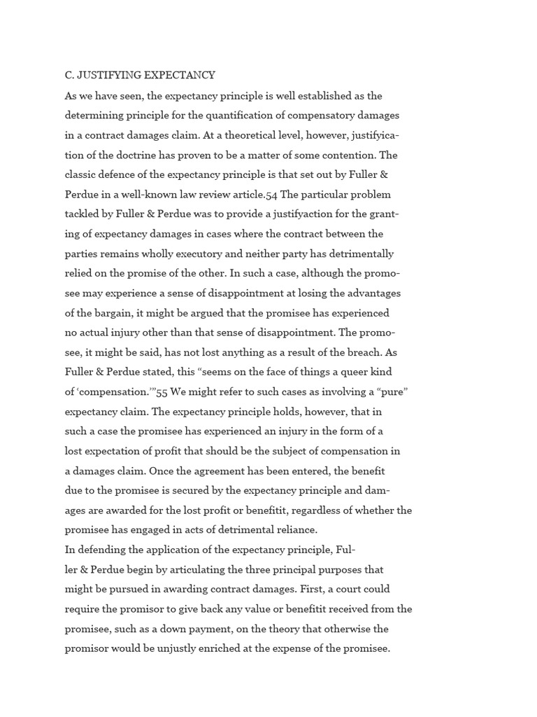 The Law of Contracts (Irwin, 2020), Remedies, Chapter 22 (Only Section ...