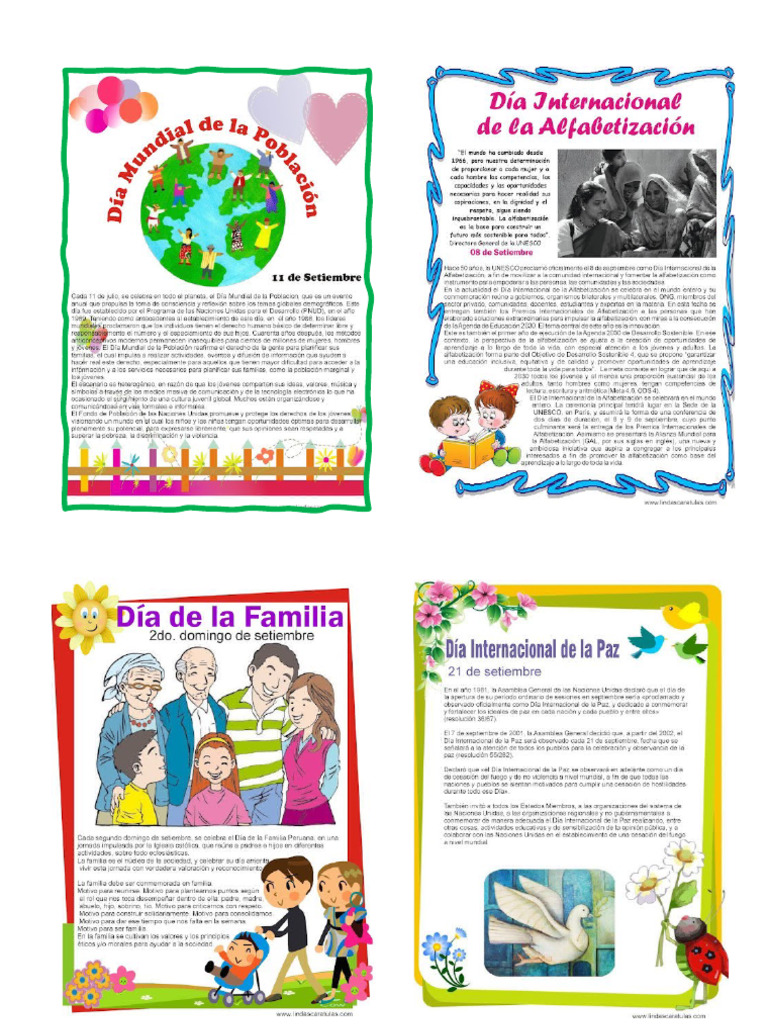 Fechas Civicas de Septiembre | PDF