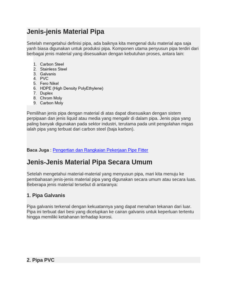 Jenis2 Pipa | PDF