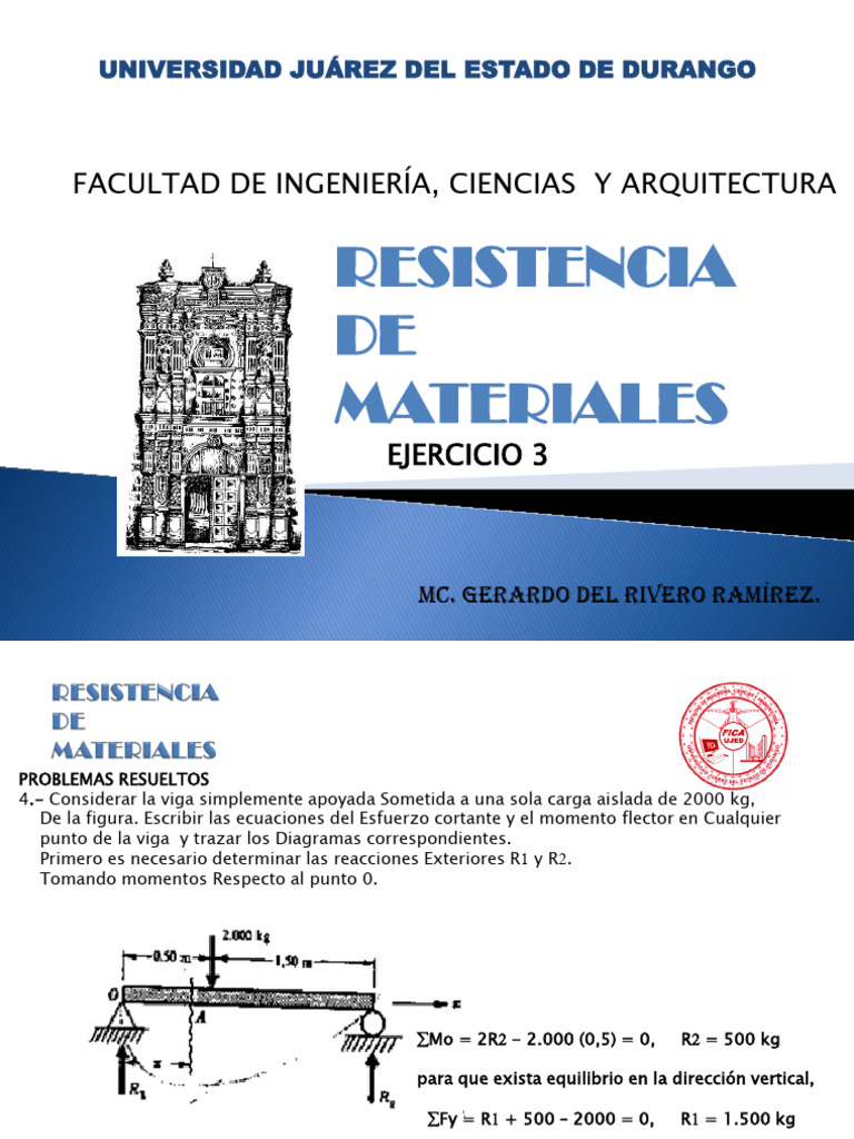 Resistencia de Materiales Ejercicio 3 | PDF