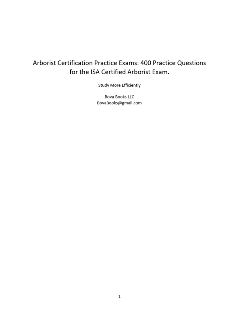 Arborist Cert 400 Questions | PDF