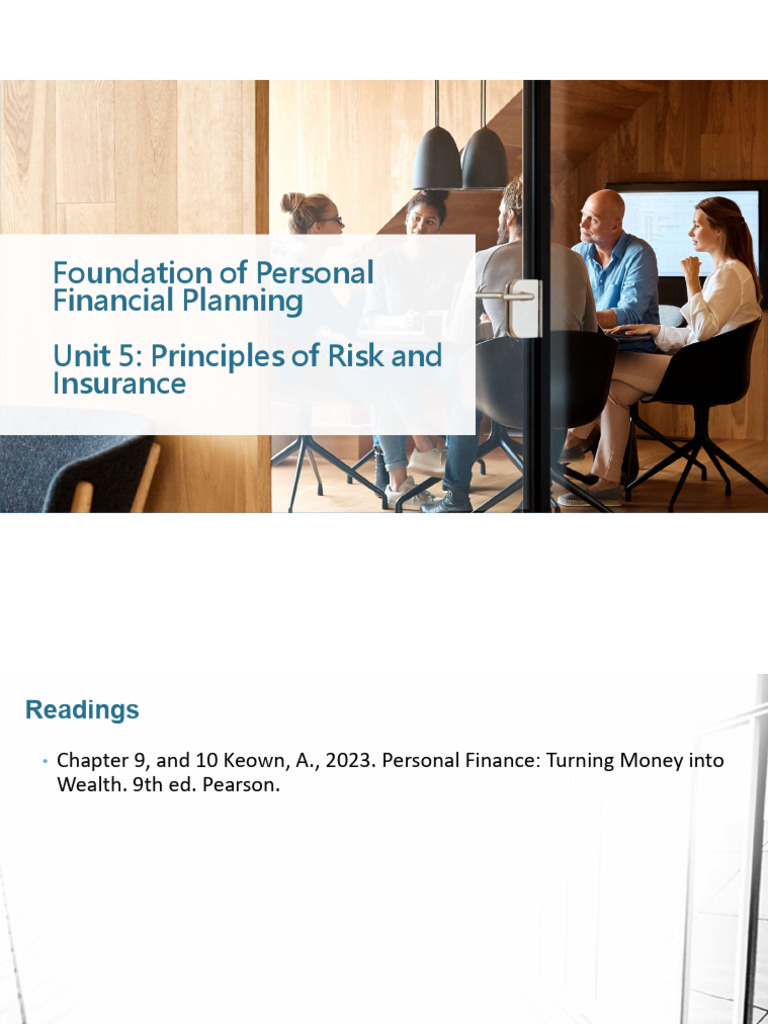 Ch5a - Principles of Risk and Insurance | PDF