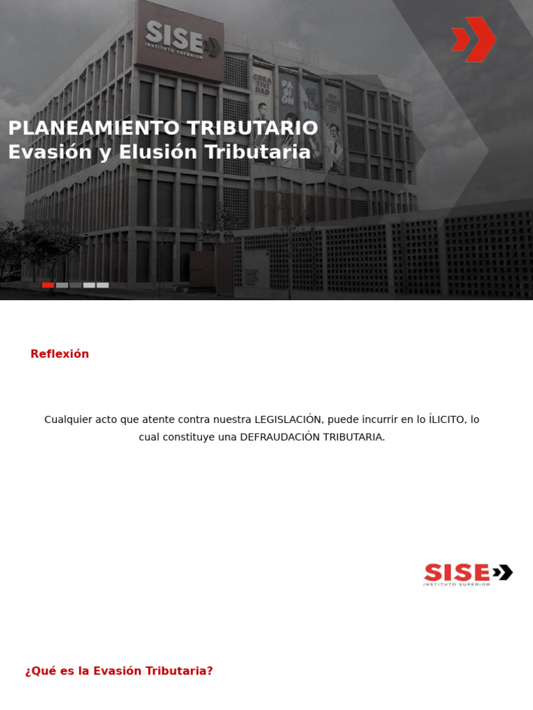 Planeamiento Tributario Evasión y Elusión Tributaria | PDF