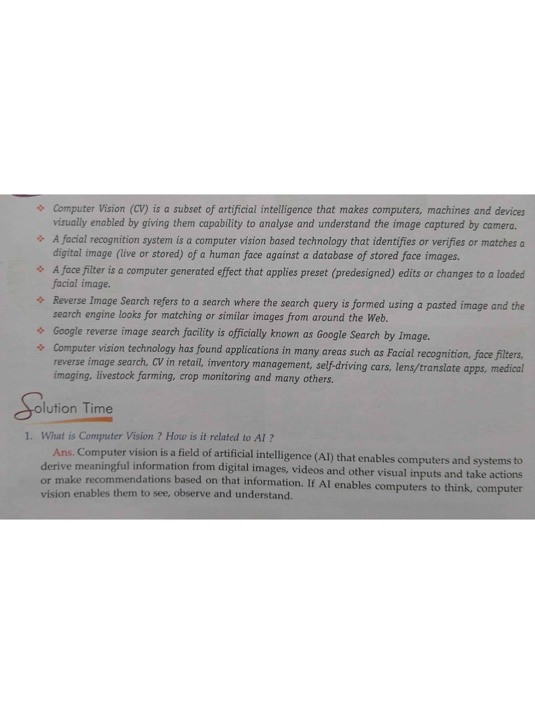 Computer Vision Notes | PDF