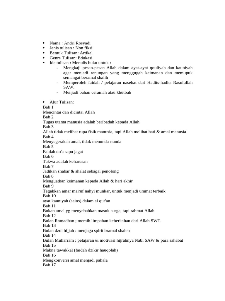 Menjadi Manusia Yg Dicintai Allah | PDF