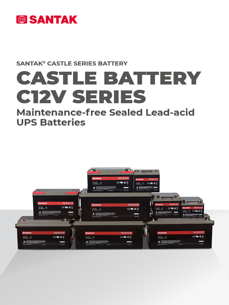 Santak Battery Brochure C12V-18 - 225ah | PDF