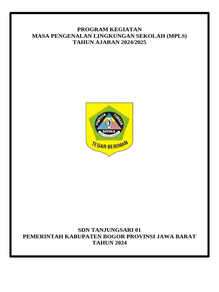 03 Proposal MPLS Tahun 2024-2025 | PDF
