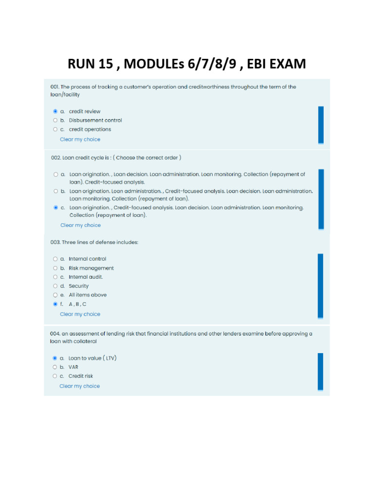 RUN 15, MODULEs 6-7-8-9, EBI EXAM - 230113 - 154238 | PDF | Technology & Engineering