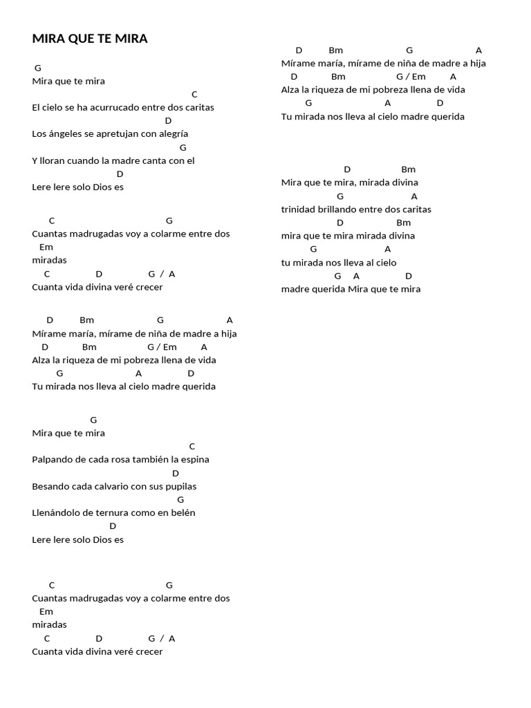 Mira Que Te Mira | PDF