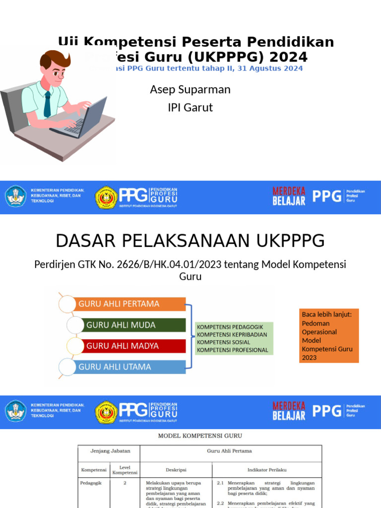 Materi UKPPPG - Orientasi PPG Guru Tertentu Tahap II - Rev | PDF