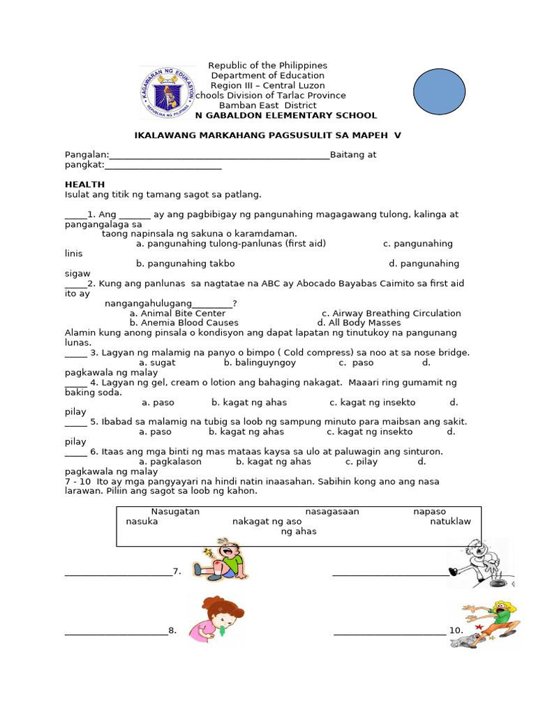 4th Quarter MAPEH 5 | PDF