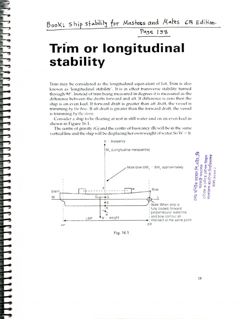 Trim or Longitudinal Stability | PDF
