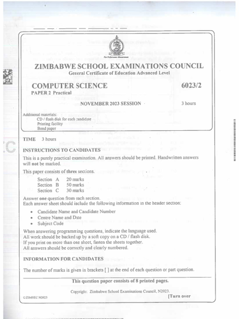2023 Paper 2 | PDF