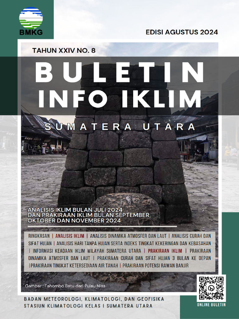 Buletin Informasi Iklim Edisi Agustus 2024 Sumatera Utara | PDF