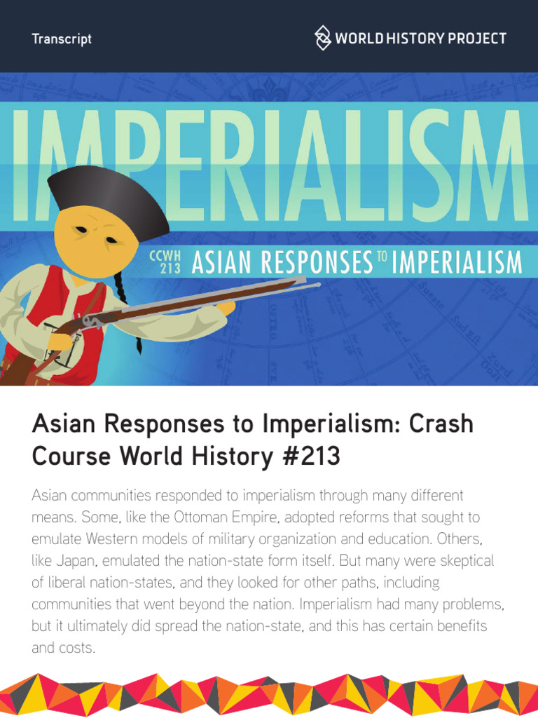 CC Asian Responses To Imperialism CCWH 213 | PDF | Confucianism | History