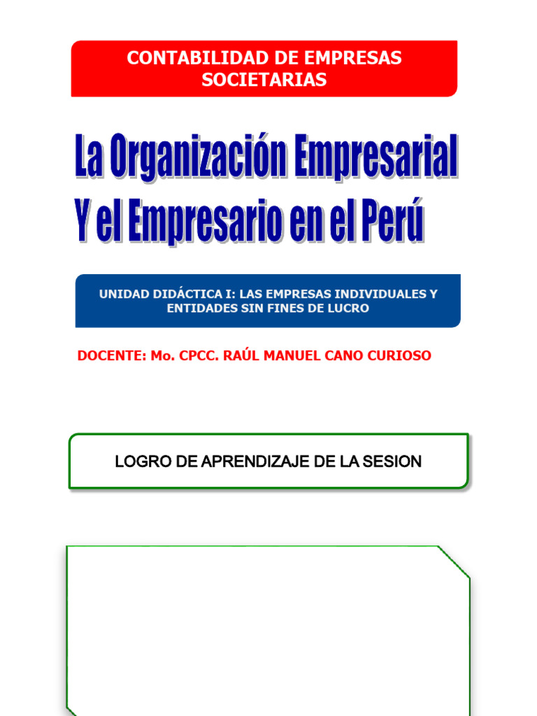 La Organizacion Empresarial y El Empresario | PDF