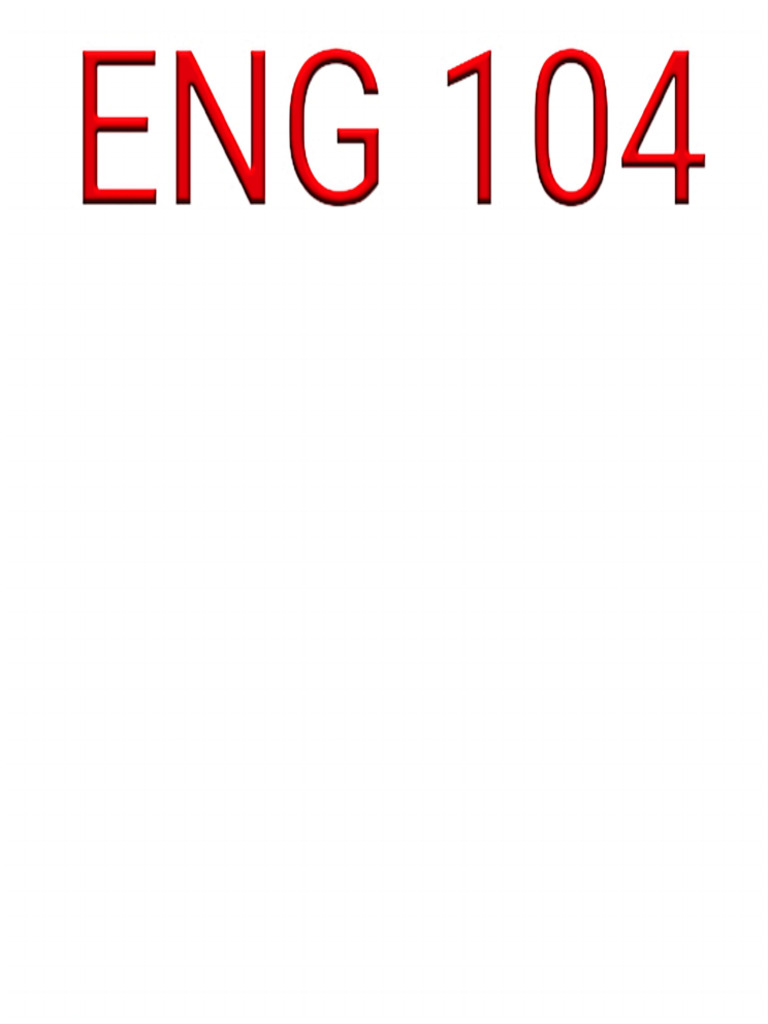 Eng 104 Past Questions | PDF