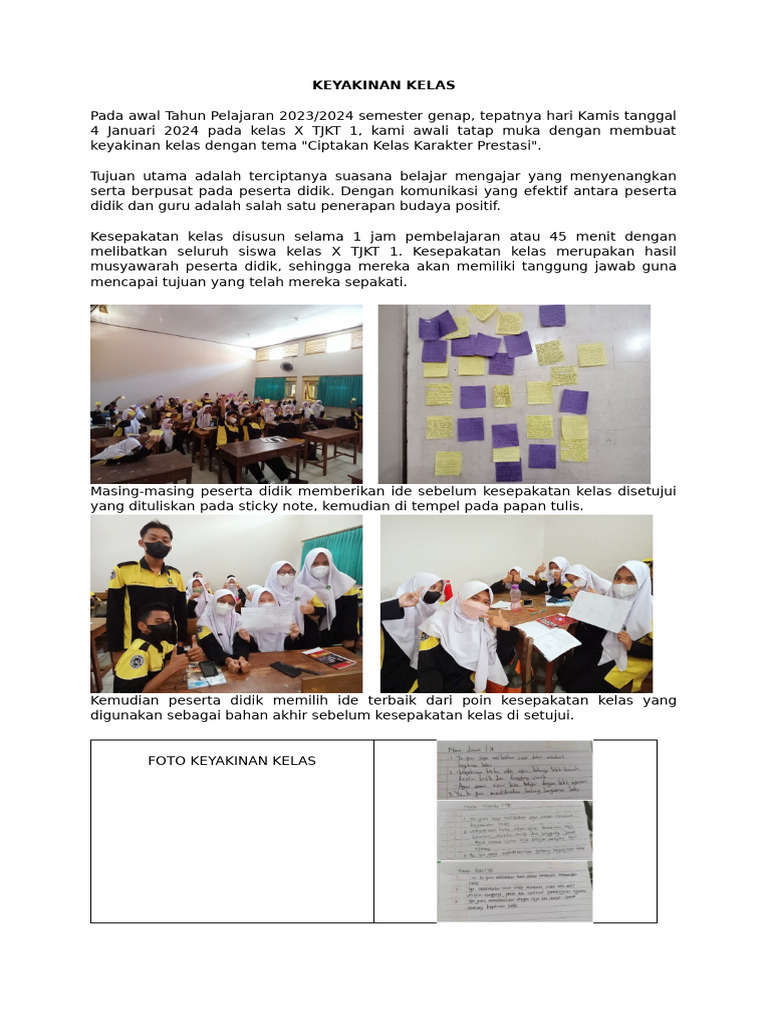 Keyakinan Kelas | PDF