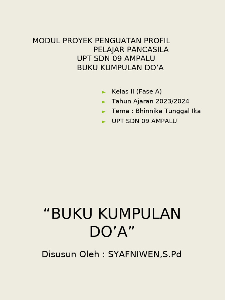 Modul p5 Kelas 2 Oke | PDF
