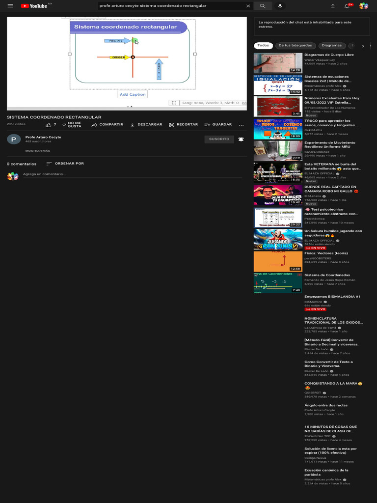 (1429) SISTEMA COORDENADO RECTANGULAR - YouTube | PDF